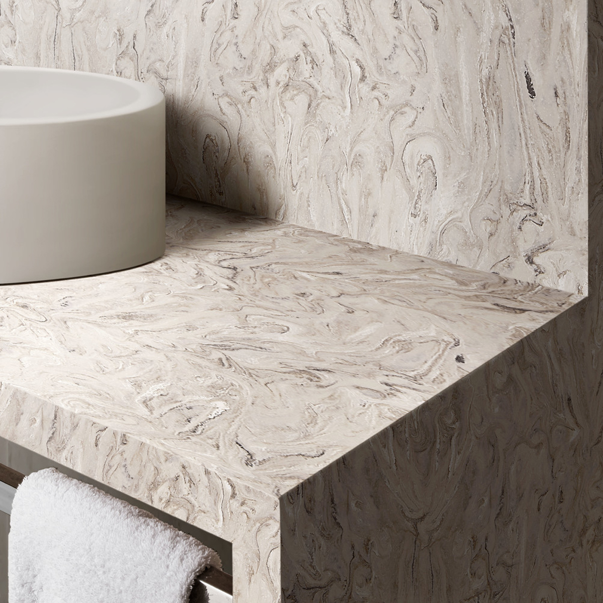 Corian® Smoke Drift Prima – Vogue Worktops